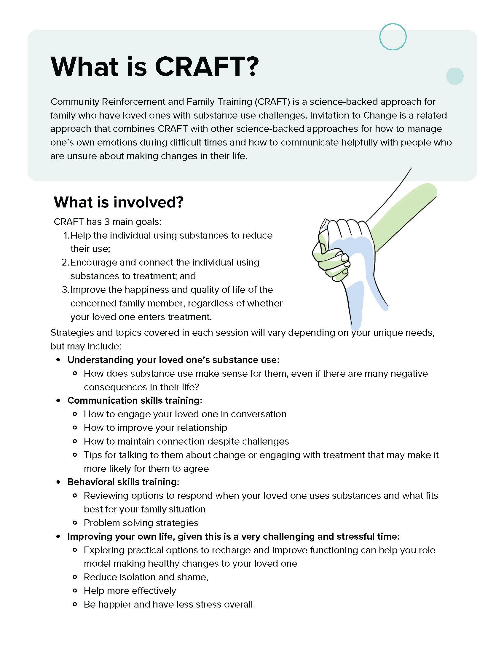 CRAFTing a response: expanding support options available for families ...