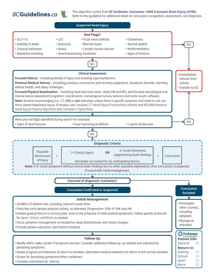New BC Guideline on concussion/mild traumatic brain injury (mTBI ...