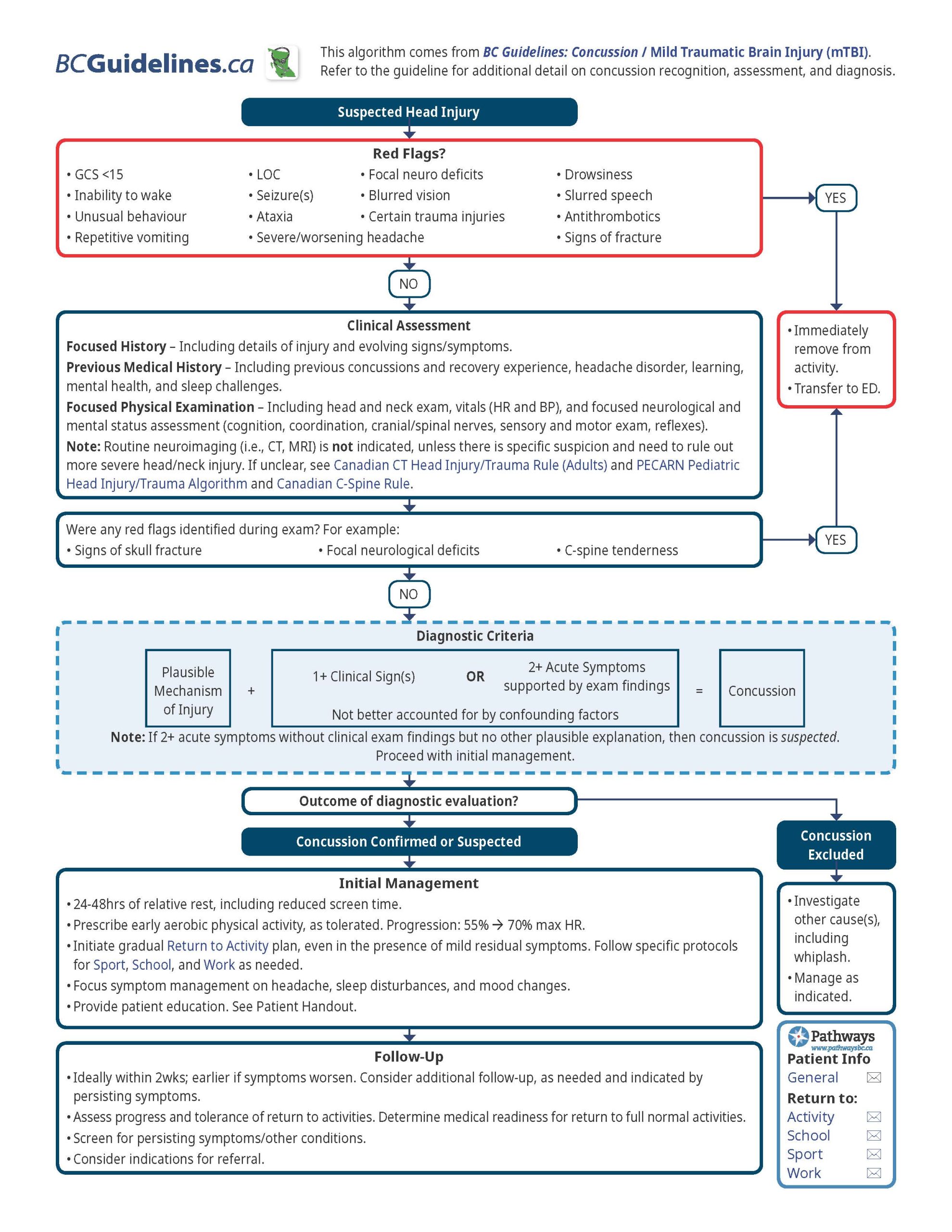 New BC Guideline on concussion/mild traumatic brain injury (mTBI ...